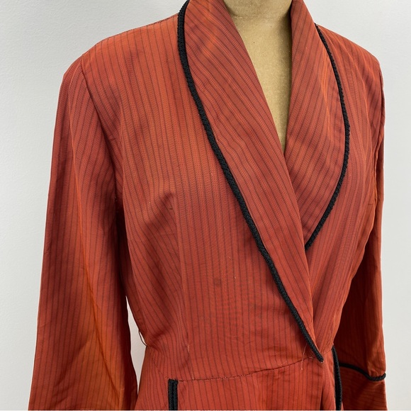 Vintage | Dresses | Vintage 6s Plymouth Shops Rust Red Long Sleeve Cowl ...